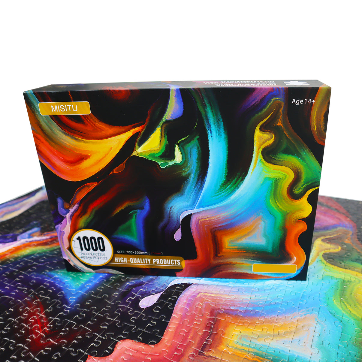 MISITU Jigsaw Puzzles 1000 Pieces Abstract Human Faces Difficult Chall